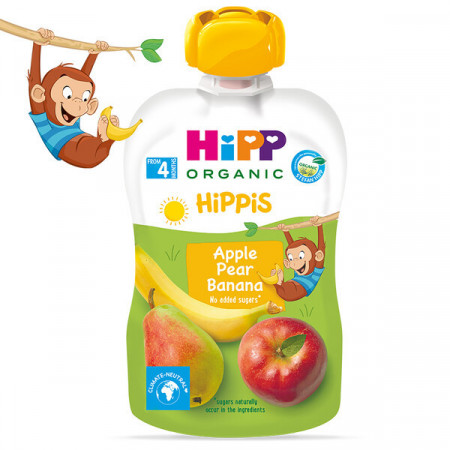 HIPP POUCH JABUKA, KRUŠKA, BANANA 100G