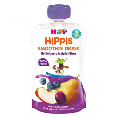 HIPP SMOOTHIE BOROVNICA, JABUKA I KRUŠKA 120ML