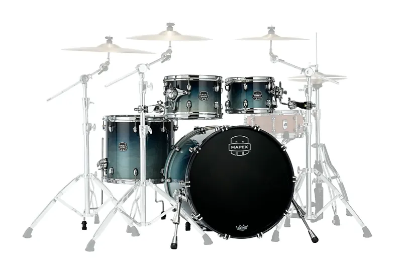 SR529XRJ Saturn New Rock Shell Pack Drum Set Teal Blue Fade