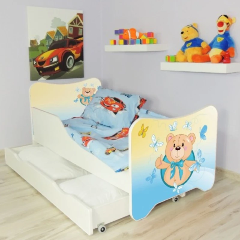 Krevet Happy Kitty za decu sa fiokom Teddy, 160x80