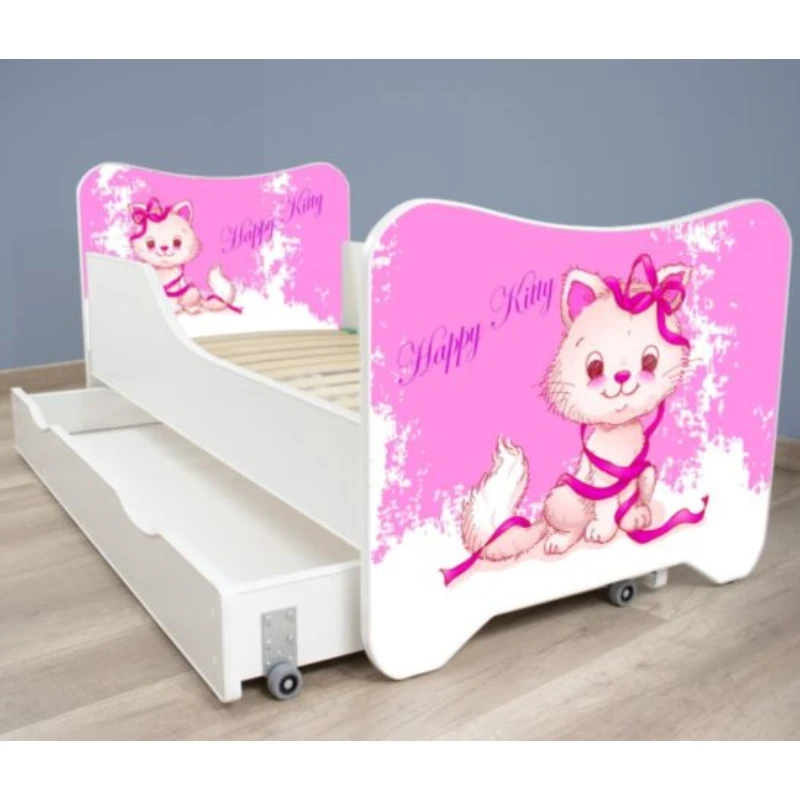Krevet Happy Kitty za decu sa fiokom Happy Kitty, 160x80