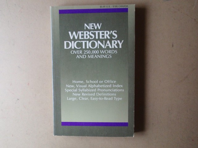 NEW WEBSTER`S DICTIONARY  OVER 250 000 WORDS AND MEANIN