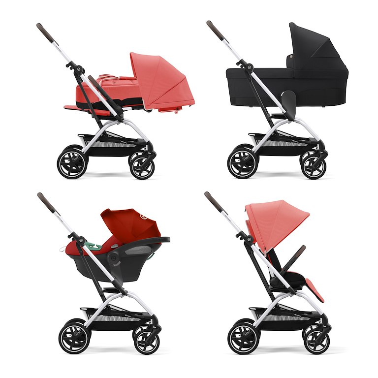 Cybex kolica Eezy S Twist+2, H+ibiscus Red