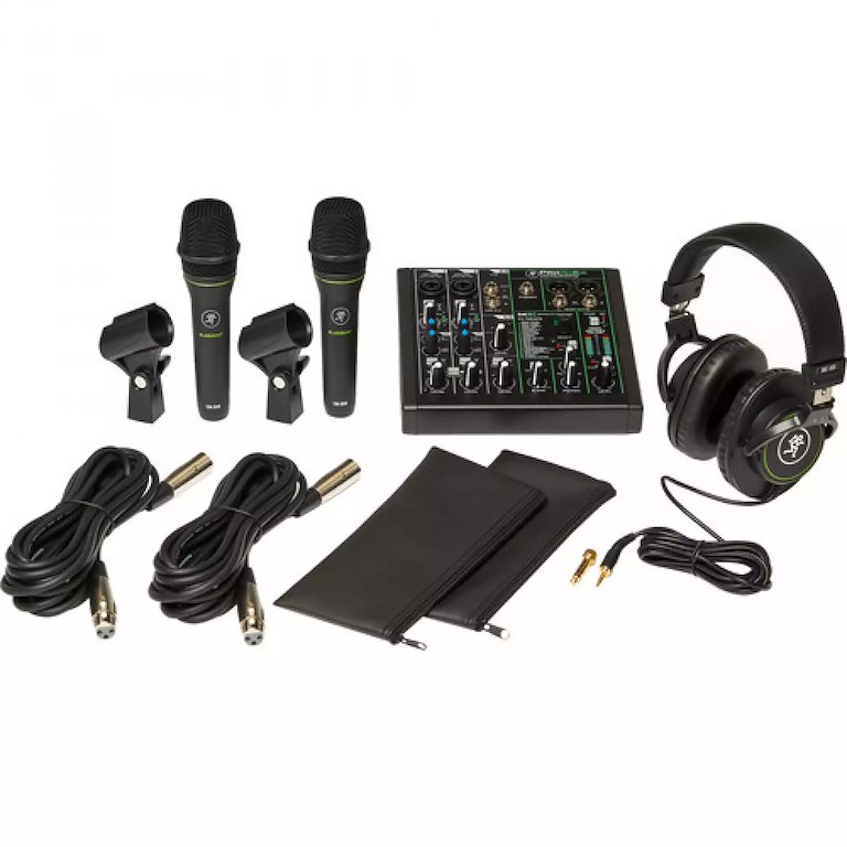 MACKIE ProFX6v3 + 2 x EM-89D + MC-100 Bundle - Studio paket