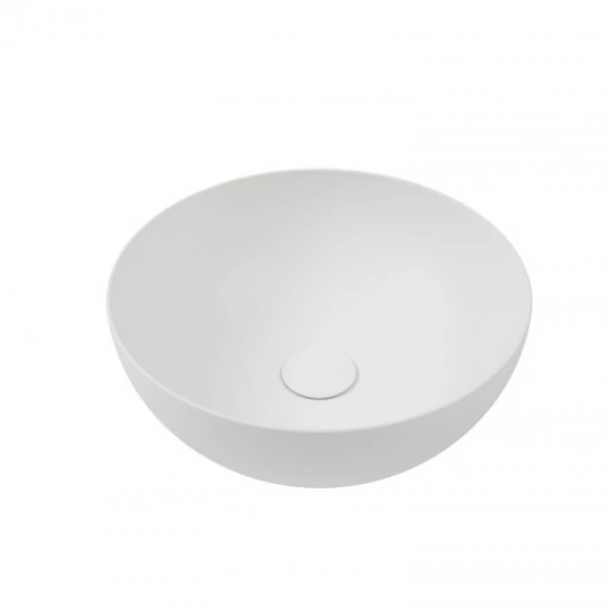 Lavabo nadgradni HATRIA HAPPYHOUR SLIM 06:00 fi400x165mm beli mat