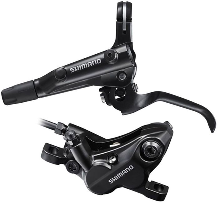 KOČNICA SHIMANO DEORE BL-MT501 + BR-MT520 PREDNJI LEVA RUČICA + PREDNJA ČELJUST RESIN PAD