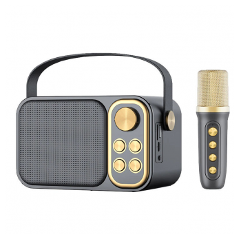 Bluetooth zvucnik Karaoke set sa mikrofonom YS-103 crni