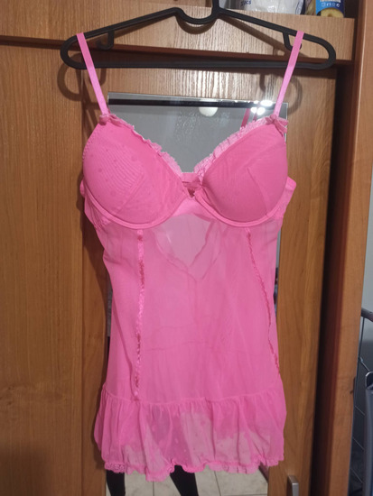 Baby doll neglize neon roze