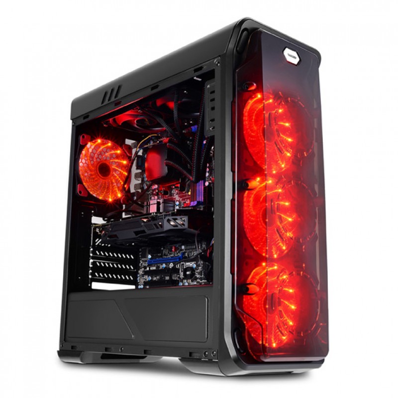 TOWER LC Power Gaming 988B-ON Red Typhoon Black