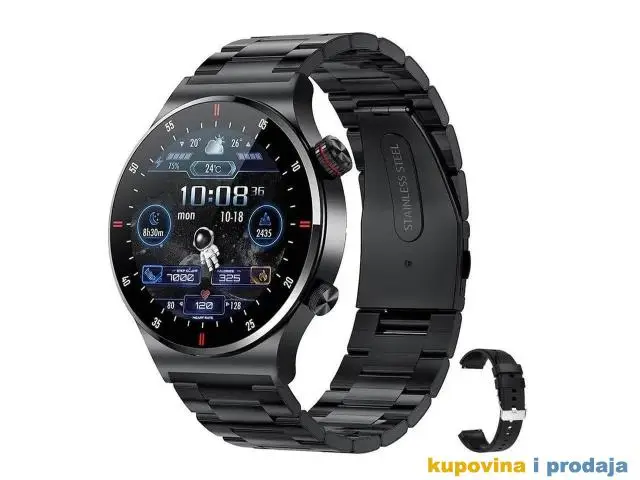 Q3 Bluetooth Smart Watch ECG+PPG Bluetooth poziv - Crni