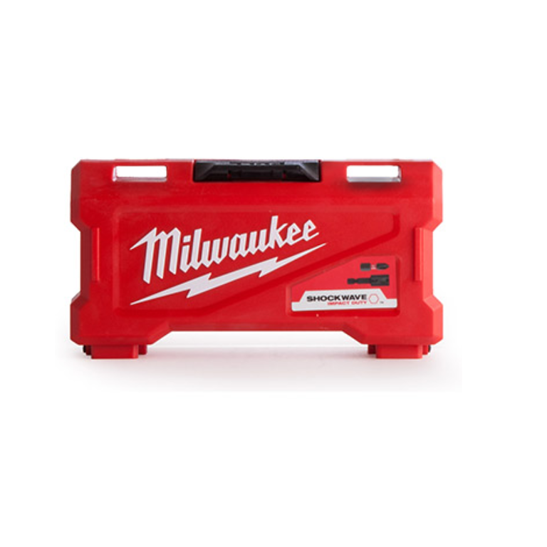 Milwaukee Set udarnih bitova, PH1 – PH3, PZ1 – PZ3, T10 – T40, Hex 4 mm – 5 mm, Shockwave, 48 kom, 4932430906