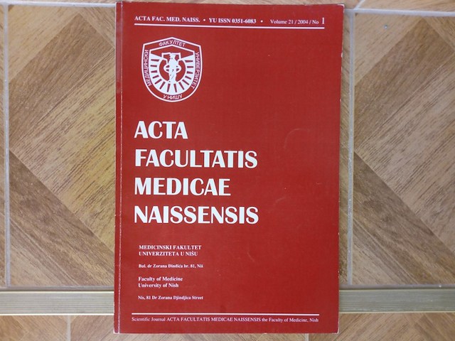 ACTA FACULTATIS MEDICAE NAISSENSIS No 1 / 2004.