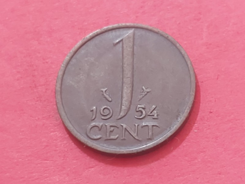 Holandija - 1 cent 1954 god