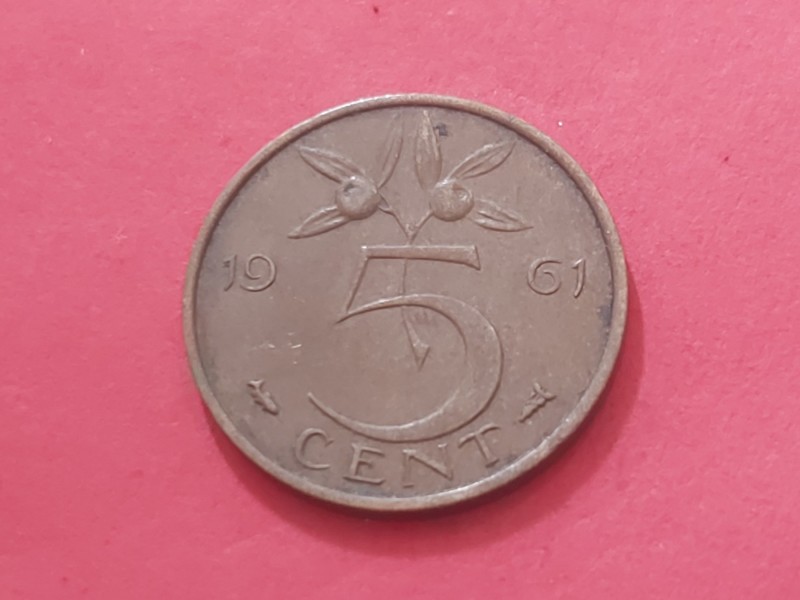 Holandija - 5 cent 1961 god