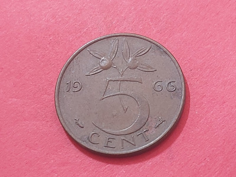 Holandija - 5 cent 1966 god