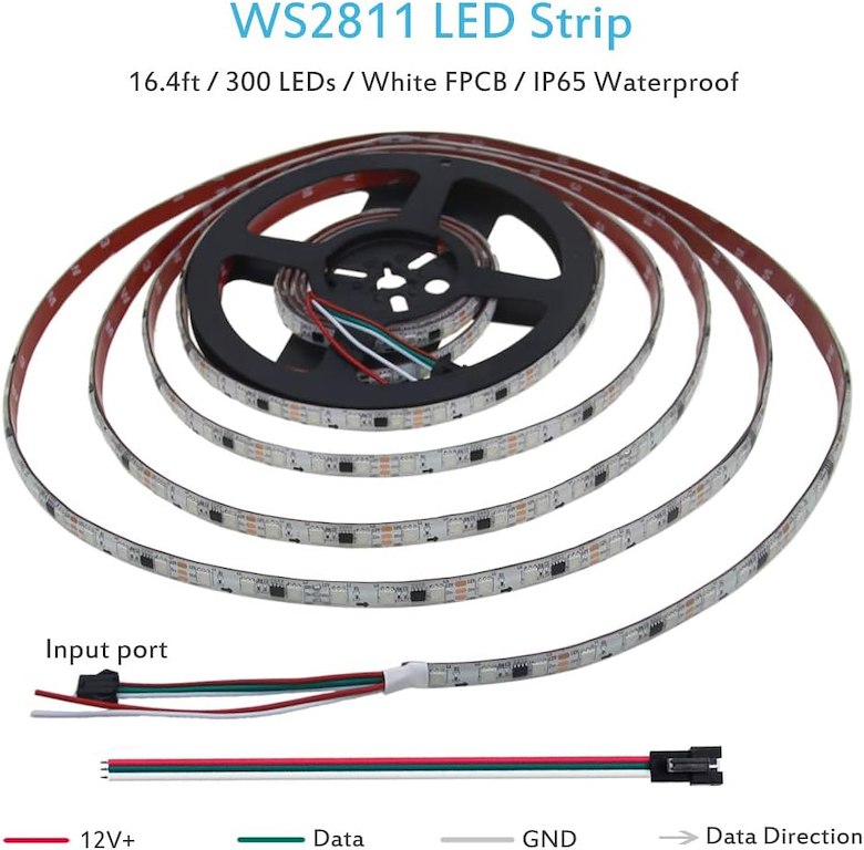 LED TRAKA RGB , 12V , BEZ ZASTITE (5050)