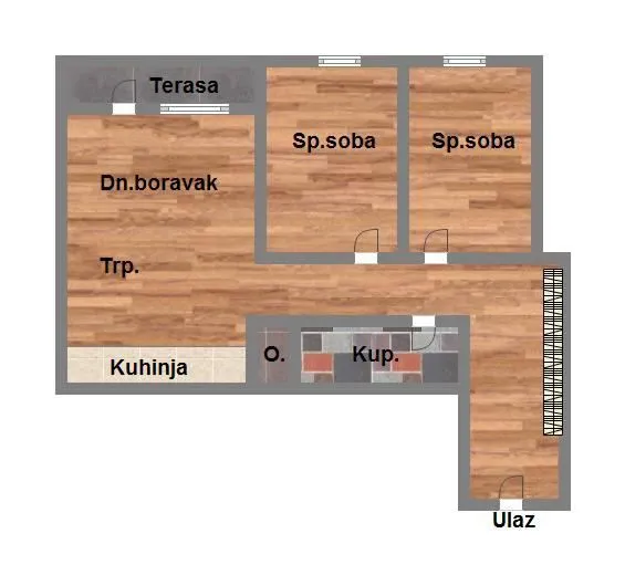 Prodaja, trosoban stan, 60m2, Bulevar patrijarha Pavla, Novi Sad, Novi Sad