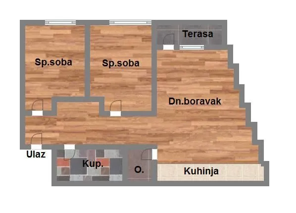 Prodaja, trosoban stan, 62m2, Salajka, Novi Sad, Novi Sad