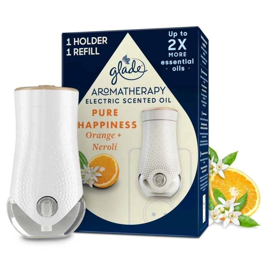 GLADE ELEKTRIČNI KOMPLET 20ML AROMATHERAPY PURE HAPPINESS