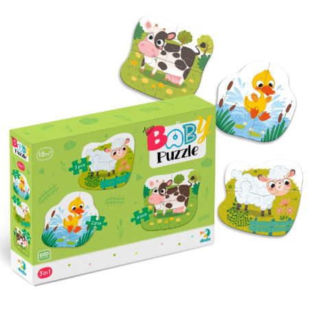 Dodo puzzle 3u1 životinje na farmi ( A074765 )