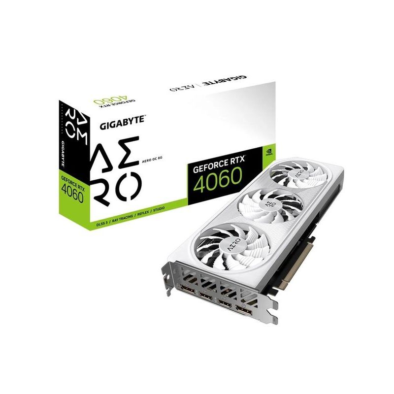 Gigabyte nVidia GeForce RTX 4060 AERO OC 8GB GV-N4060AERO OC-8GD