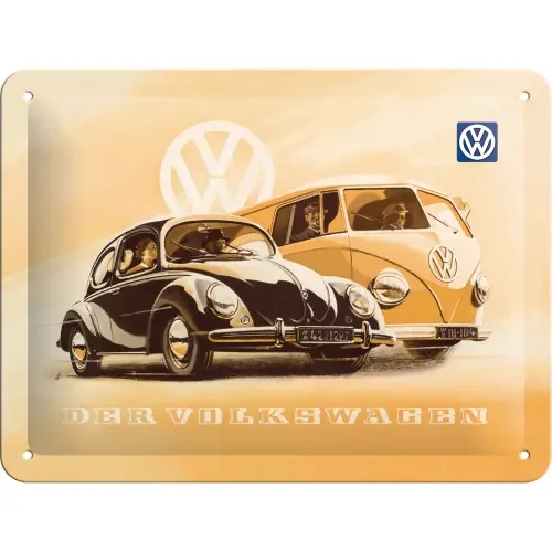 NOSTALGIC ART Znak VW - Beetle & Bulli 15x20cm