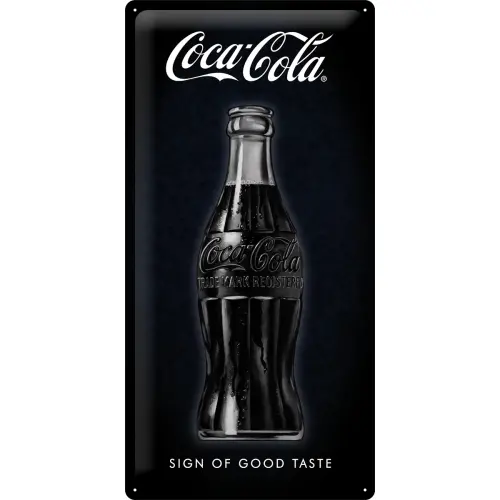 NOSTALGIC ART Znak Coca Cola Sign Of Good Taste 25x50cm