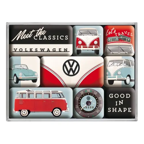 NOSTALGIC ART Set magneta VW - Meet The Classics 9/1