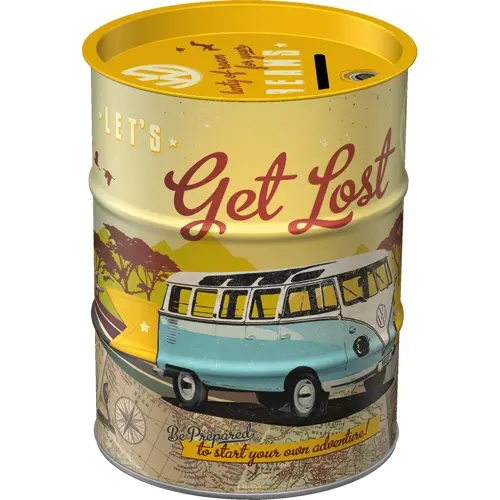 NOSTALGIC ART Kutija za novac VW Bulli - Let's Get Lost