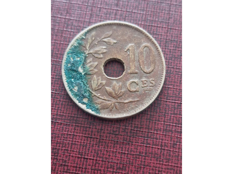 Belgija 10 Cmes 1927