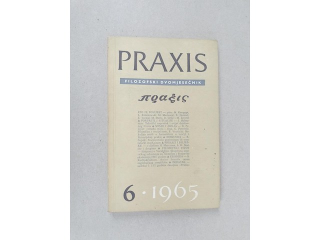Praxis, 6. 1965. god.