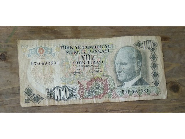 TURSKA 100 LIRA 1970