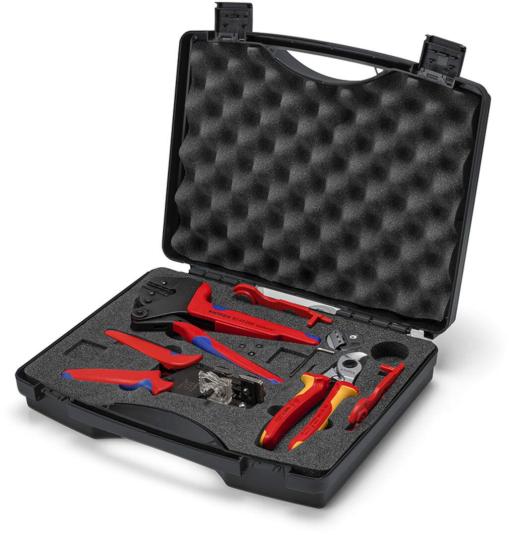 Knipex 97 91 04 V01 7-delni set alata za fotovoltaiku, za konektore za solarne kablove MC4 (Multi-Contact)