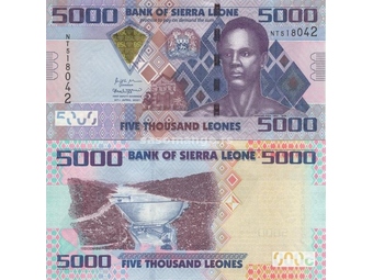 SIERRA LEONE 5000 Leones 2021 UNC, P-32