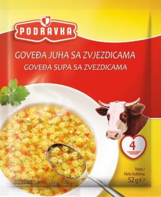 SUPA BISTRA GOVEDJA SA ZVEZDICAMA 52G PODRAVKA
SUPA BISTRA GOVEDJA SA ZVEZDICAMA 52G PODRAVKA