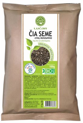 CHIA SEME ORGANSKO 100G LUCAR
CHIA SEME ORGANSKO 100G LUCAR