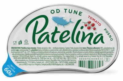 PASTETA OD TUNE SA PARADAJZOM PATELINA 60G
PASTETA OD TUNE SA PARADAJZOM PATELINA 60G