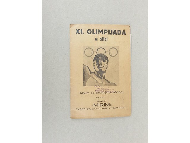 XI. Olimpijada u slici, 1936. god. Retko !!!