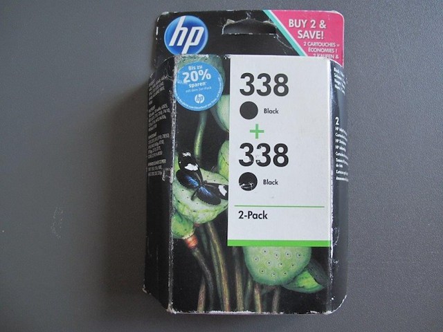 HP 338 - 2 nekorišćena BLACK kertridža