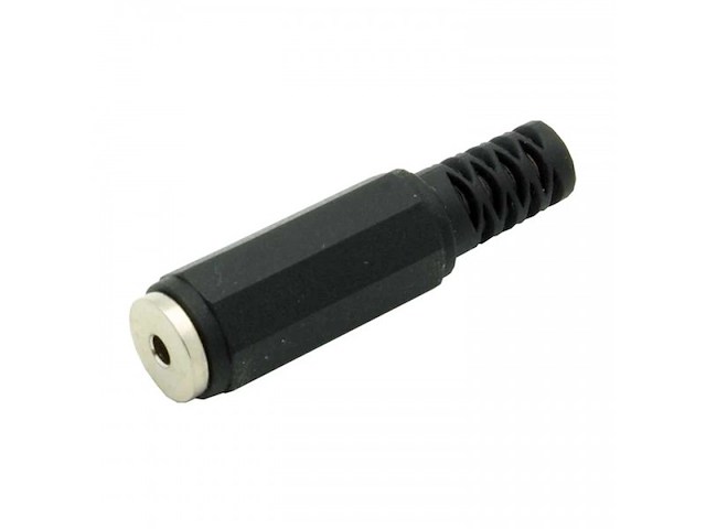 Klink konektor 2.5mm MO F za kabl plastični