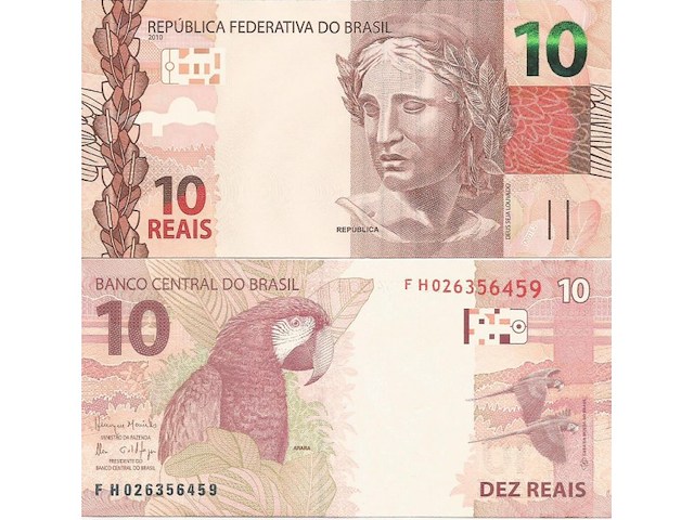 Brazil 10 reais 2010. UNC