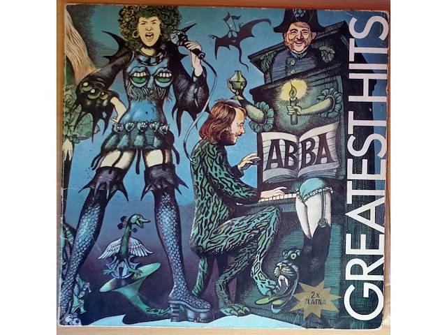 LP ABBA - Greatest Hits (1977) 2 x zlatna, VG-/VG