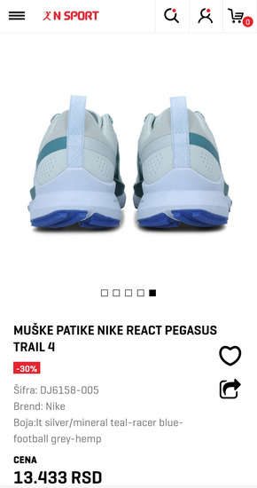 Nike Pegasus trail 4, 43 broj