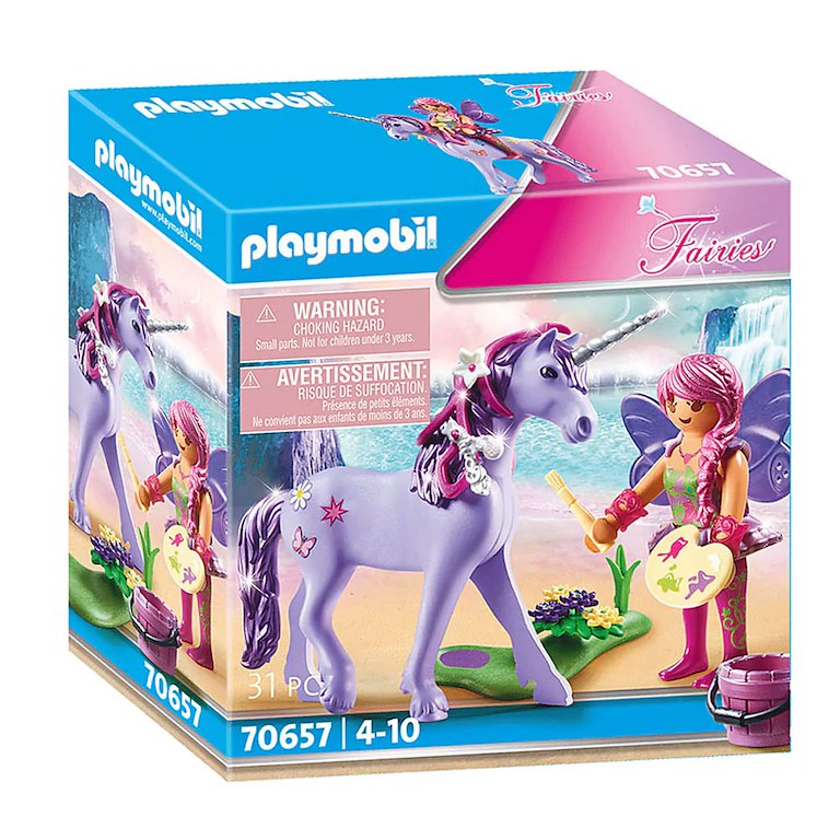 Playmobil Fairies Vila ukrašava jednoroga 70657 – 35041