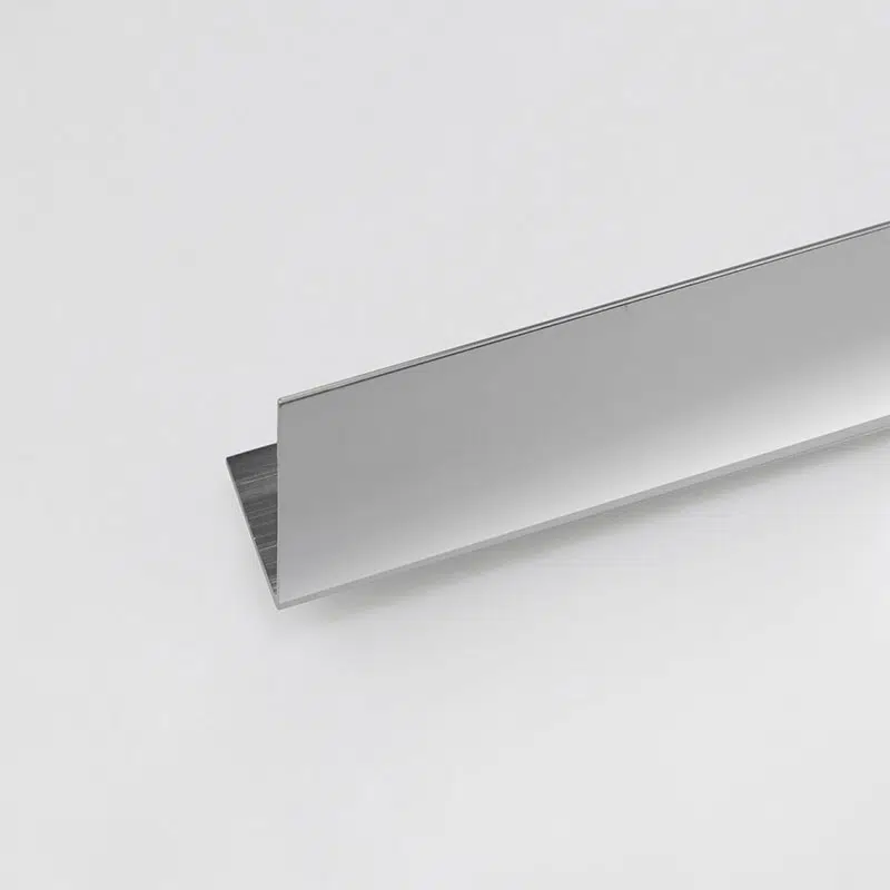 Prohrom lajsna L profil 10 mm srebro mat