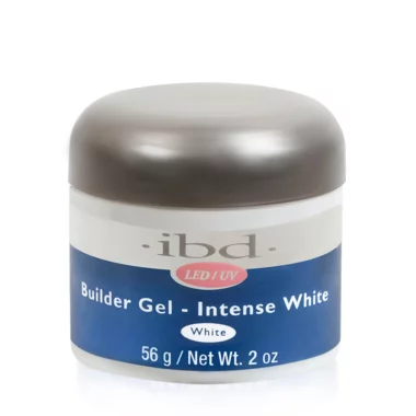 LED/UV gradivni gel za nadogradnju noktiju IBD Builder Intense White 56g