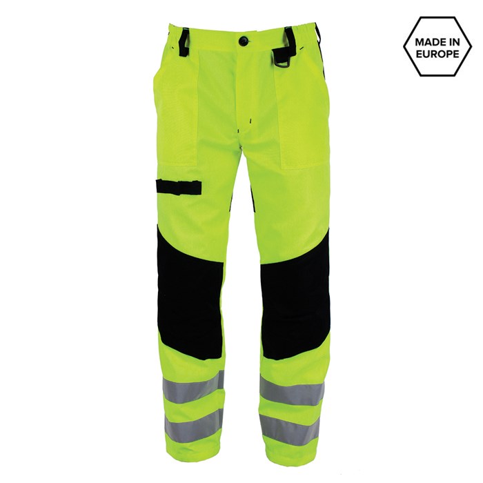 Hi-viz klasične pantalone SPEKTAR žute