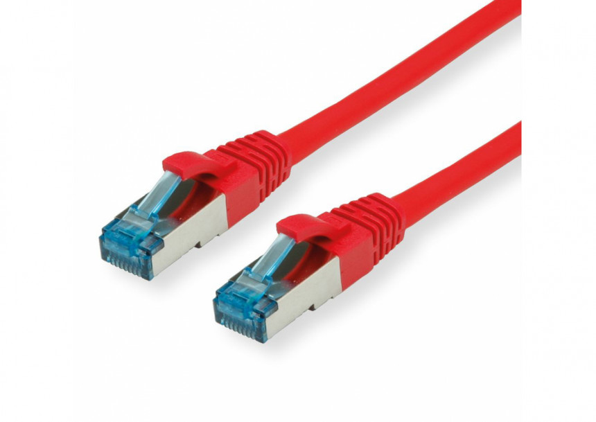 Secomp Value S/FTP Patch Cord Cat.6A Class EA red 0.3m