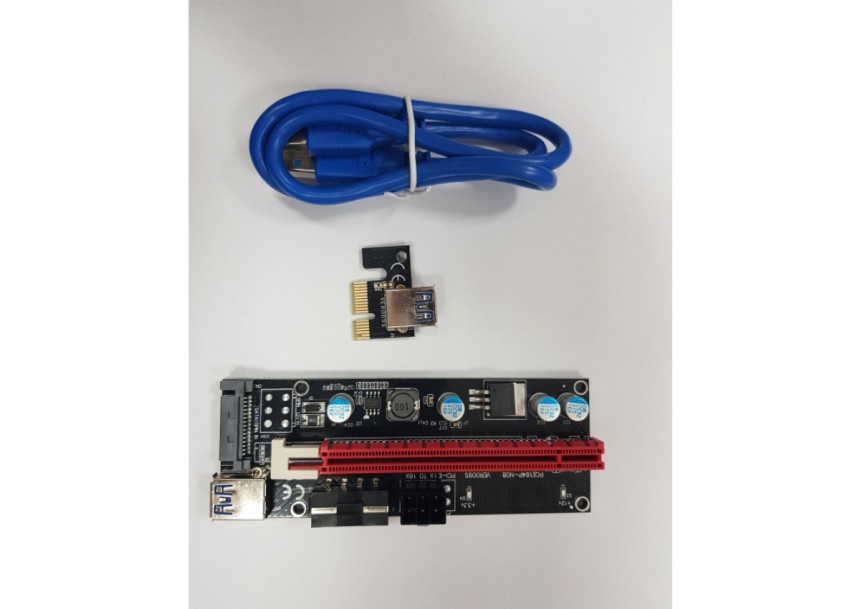 Adapter NoNAME USB Riser/Extender 3 konektora 009s