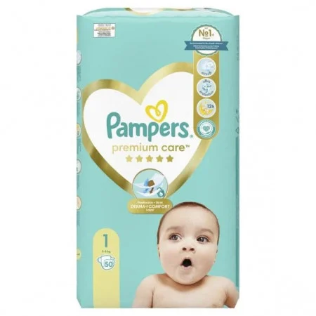 PAMPERS 1 PREMIUM CARE 2-5KG 50KOM